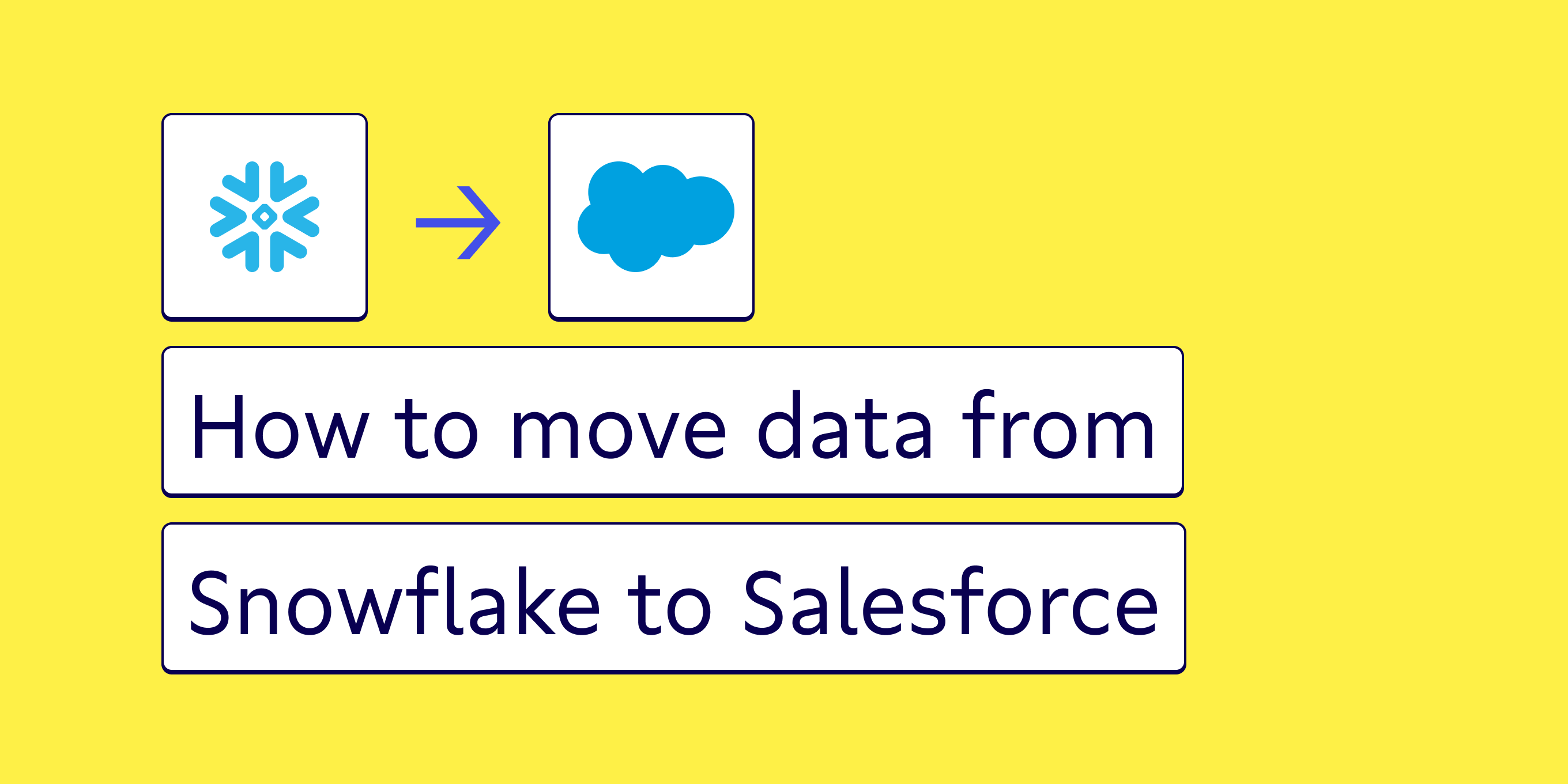 Four ways to move data from Snowflake to Salesforce | Census