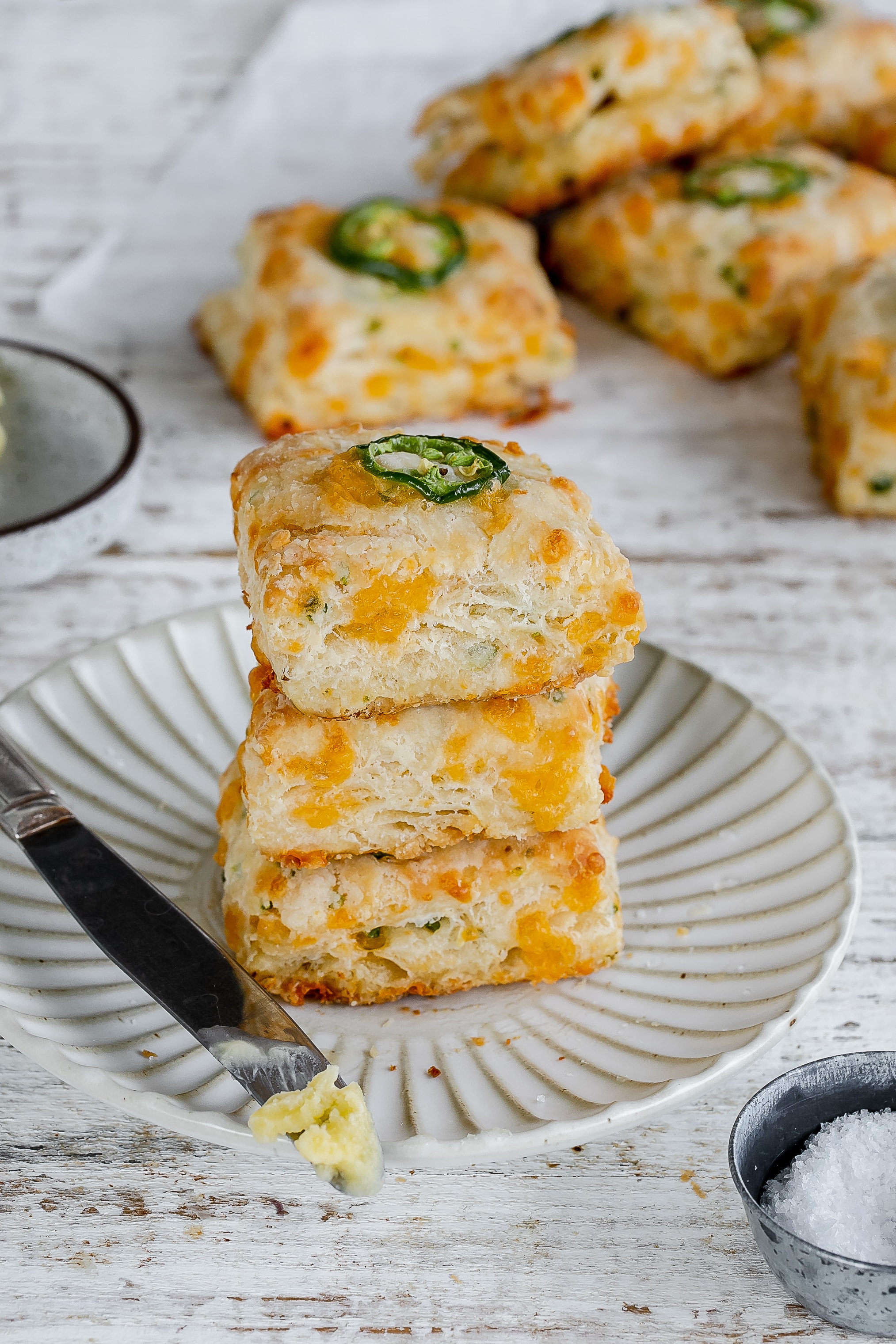 Flaky Jalapeño Cheddar Biscuits