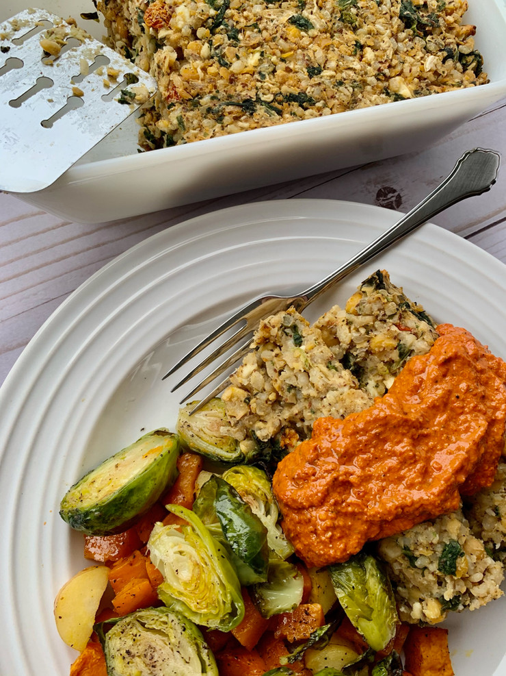 Mediterranean No-Meat Loaf