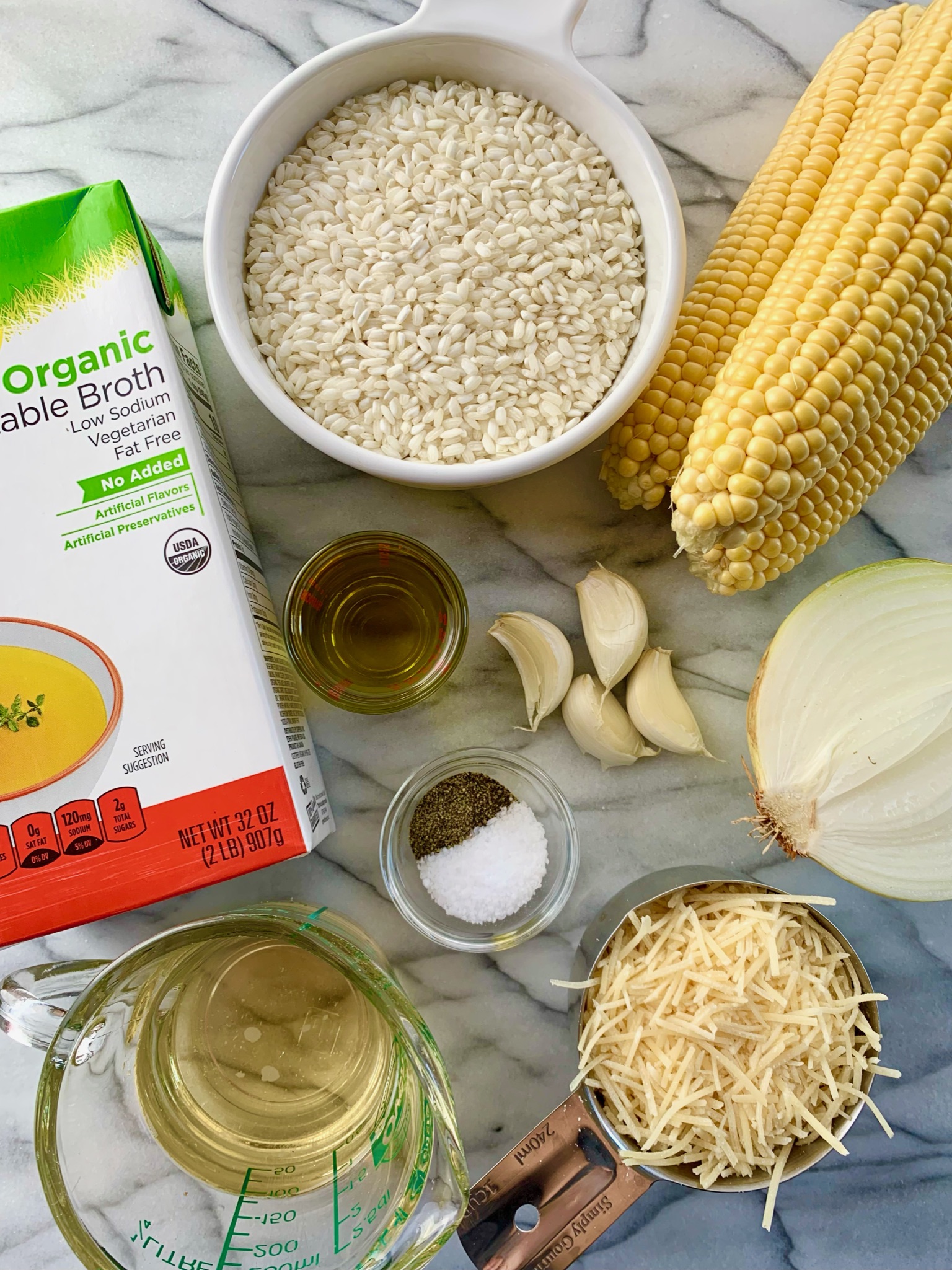 Grilled Summer Corn Risotto