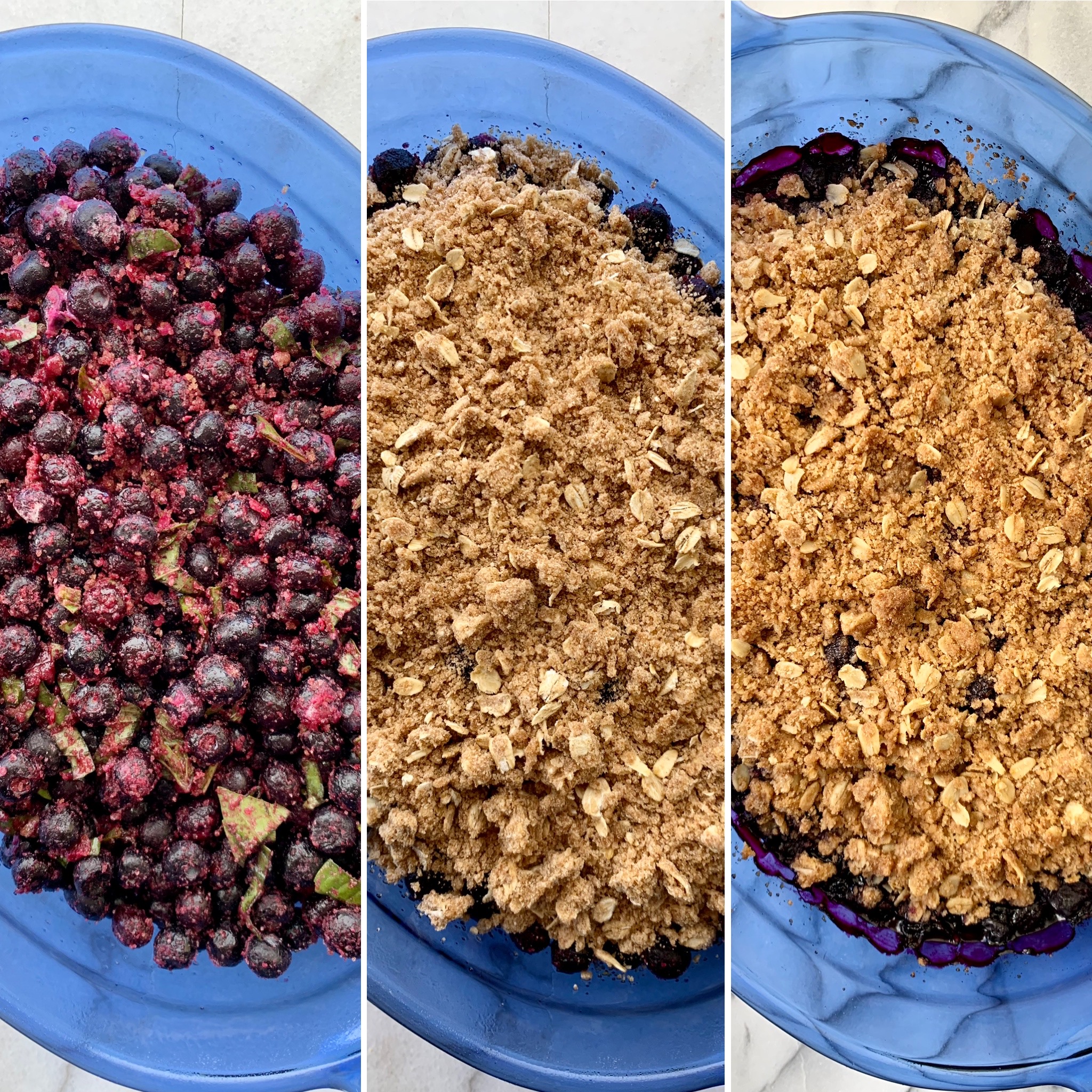 Blueberry Basil Crisp