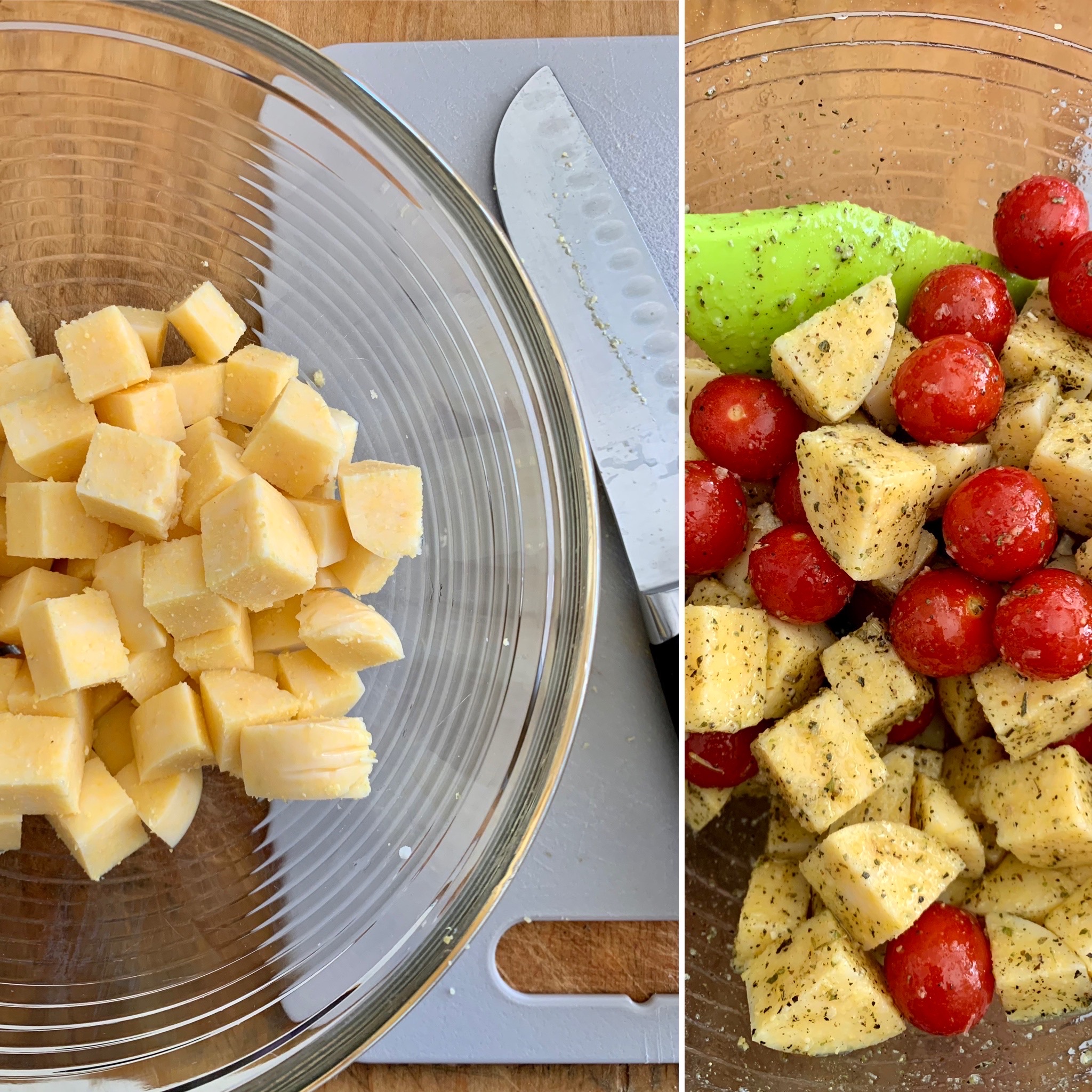 Sheet Pan Polenta Panzanella