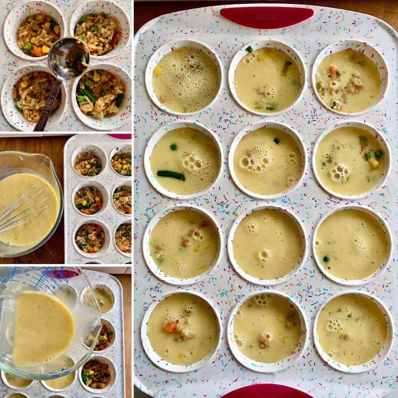 Fried Rice Mini Frittatas