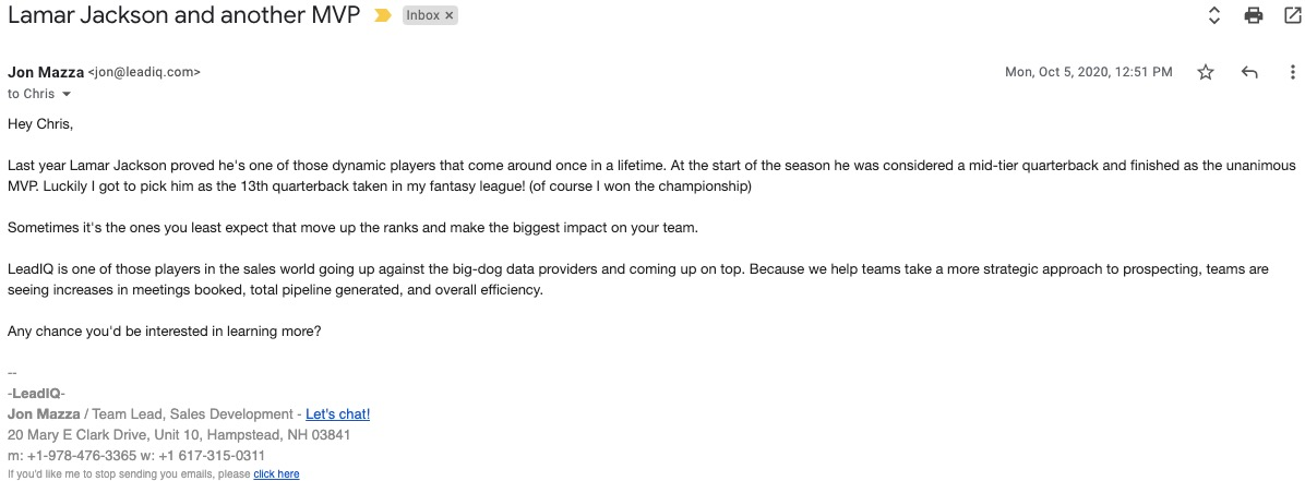 How to write a personalized email to anyone