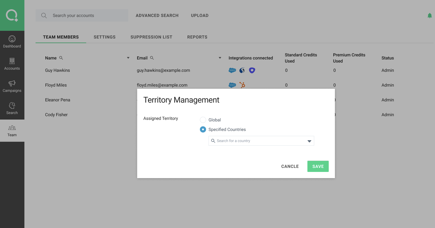 New data privacy and territory management features from LeadIQ