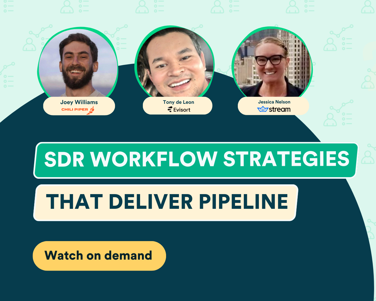 [Webinar] SDR workflows and strategies that deliver pipeline | LeadIQ