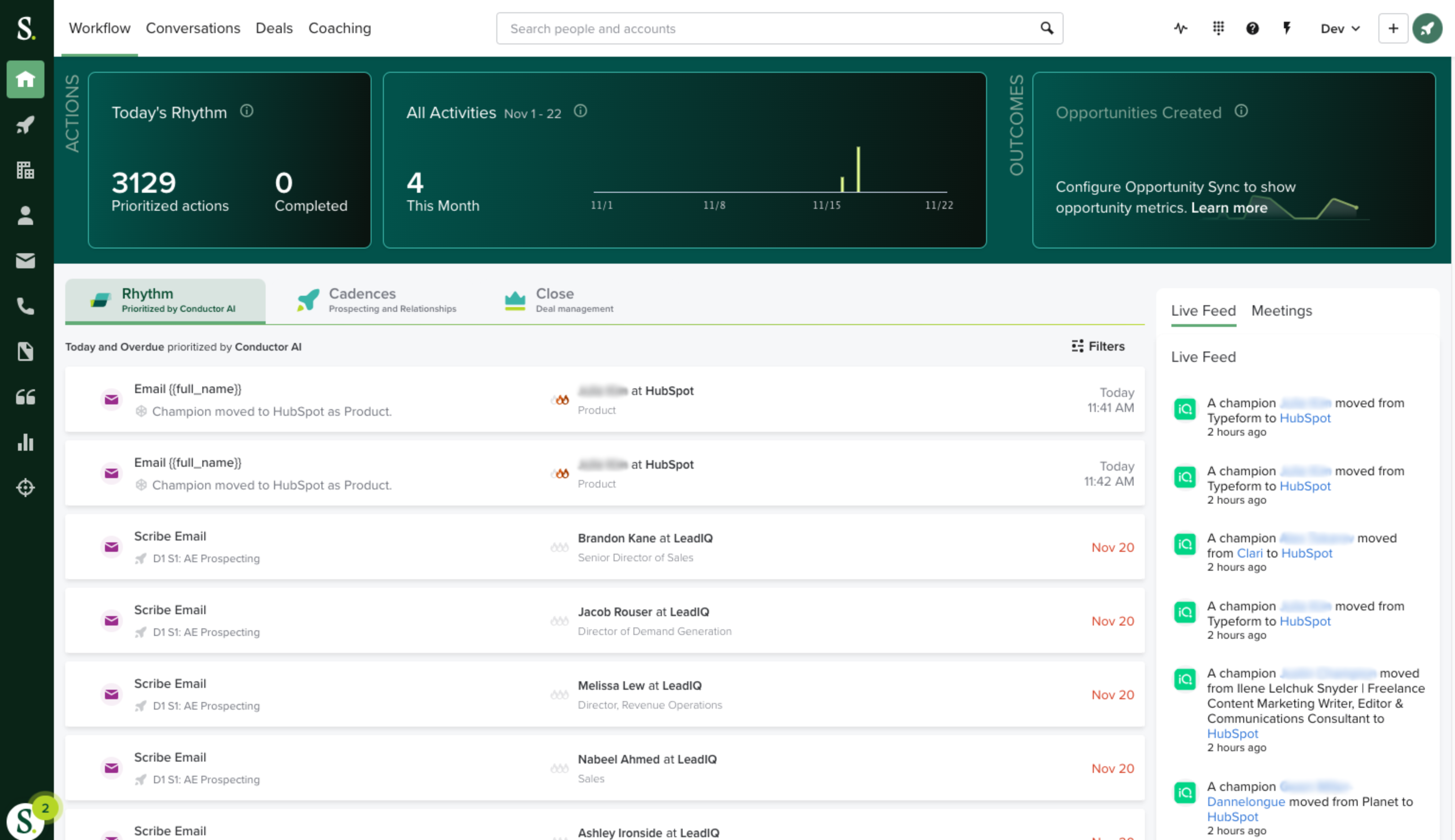 Track job change signals with AI using our new Salesloft Rhythm integration