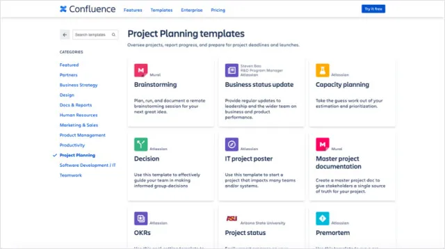 Confluence Meeting Notes + Project Management App
