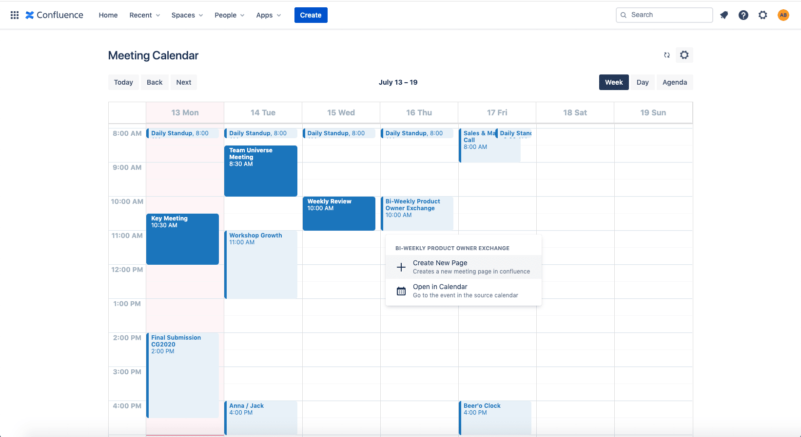 Confluence Meeting Notes + Project Management App