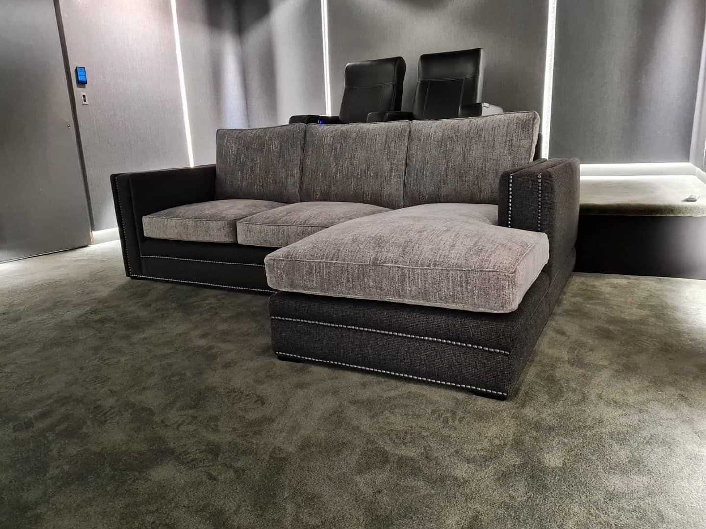 Bespoke Cinema Sofa | Corner Sofa Refurb | Facelift Interiors