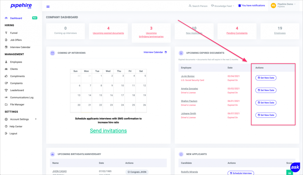 🧠 How to effectively track cleaning employees expired documents.