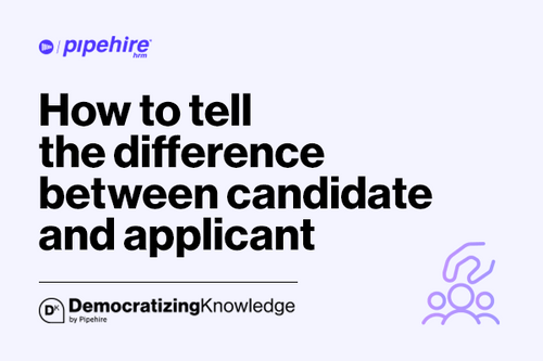 How to tell the difference between applicant and candidate