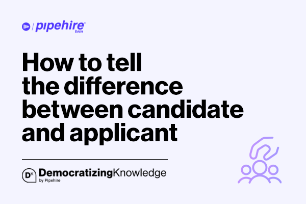 How to tell the difference between applicant and candidate