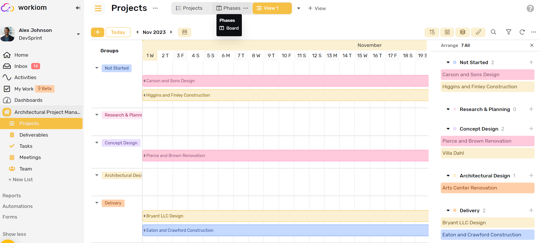 Architectural Project Management Template - Try it For Free