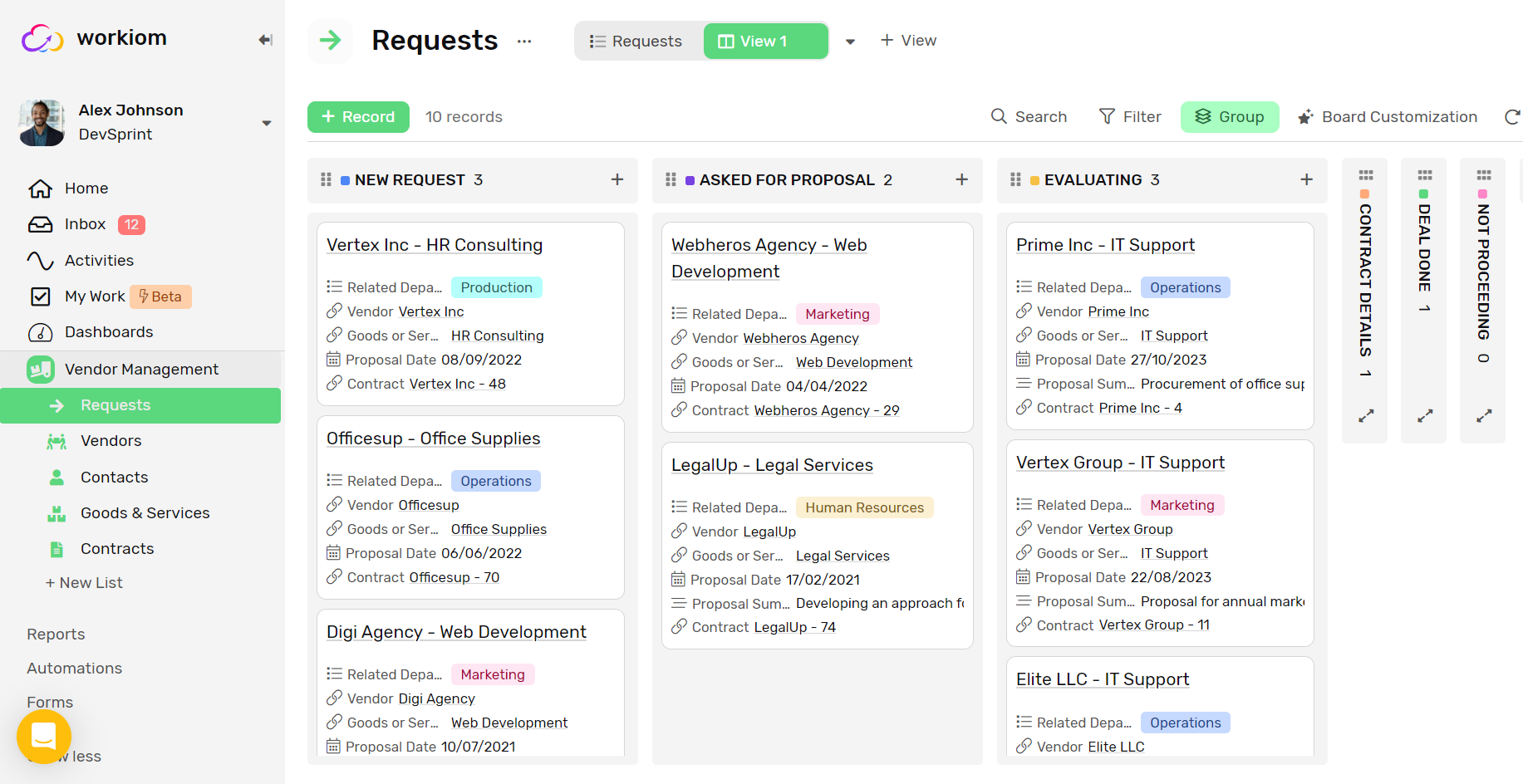 Vendor Management Template - Try it For Free