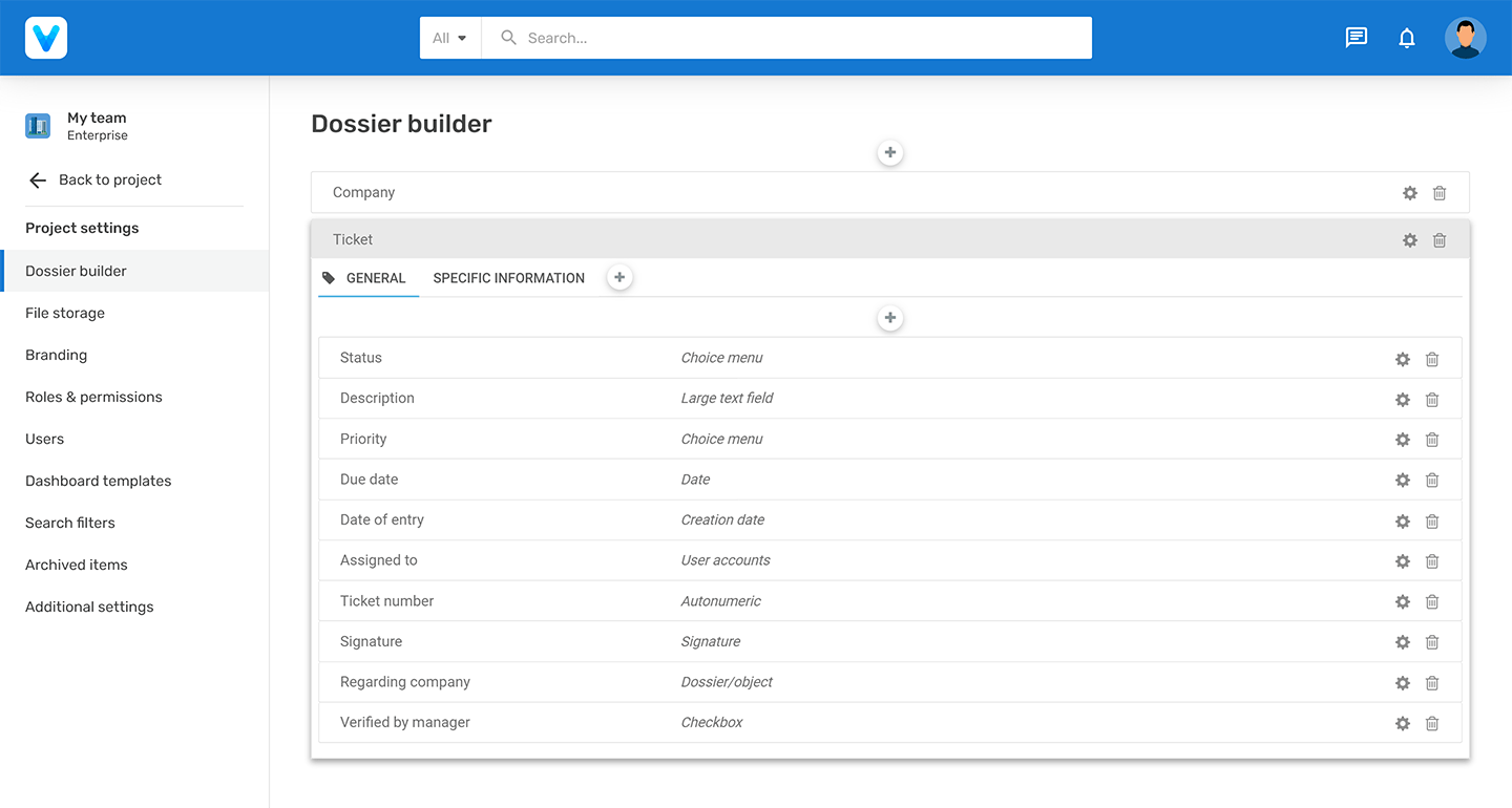 Dossier builder | VobeSoft