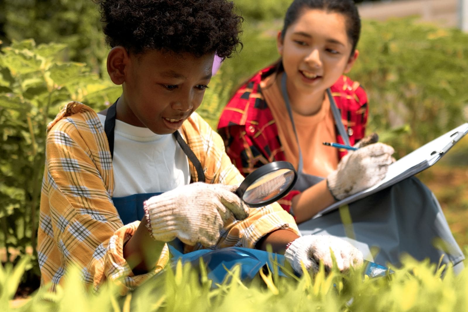 Math and Science activities in the garden