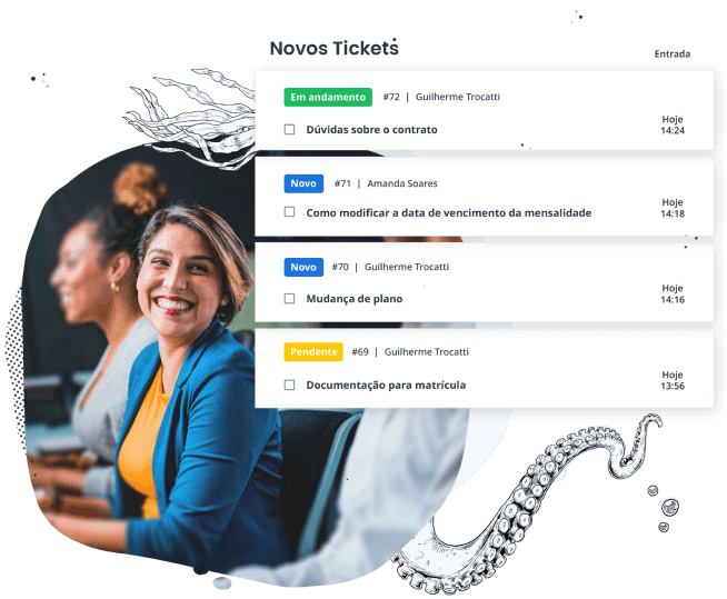 Organize os chamados e ofereça o melhor suporte com o sistema de tickets