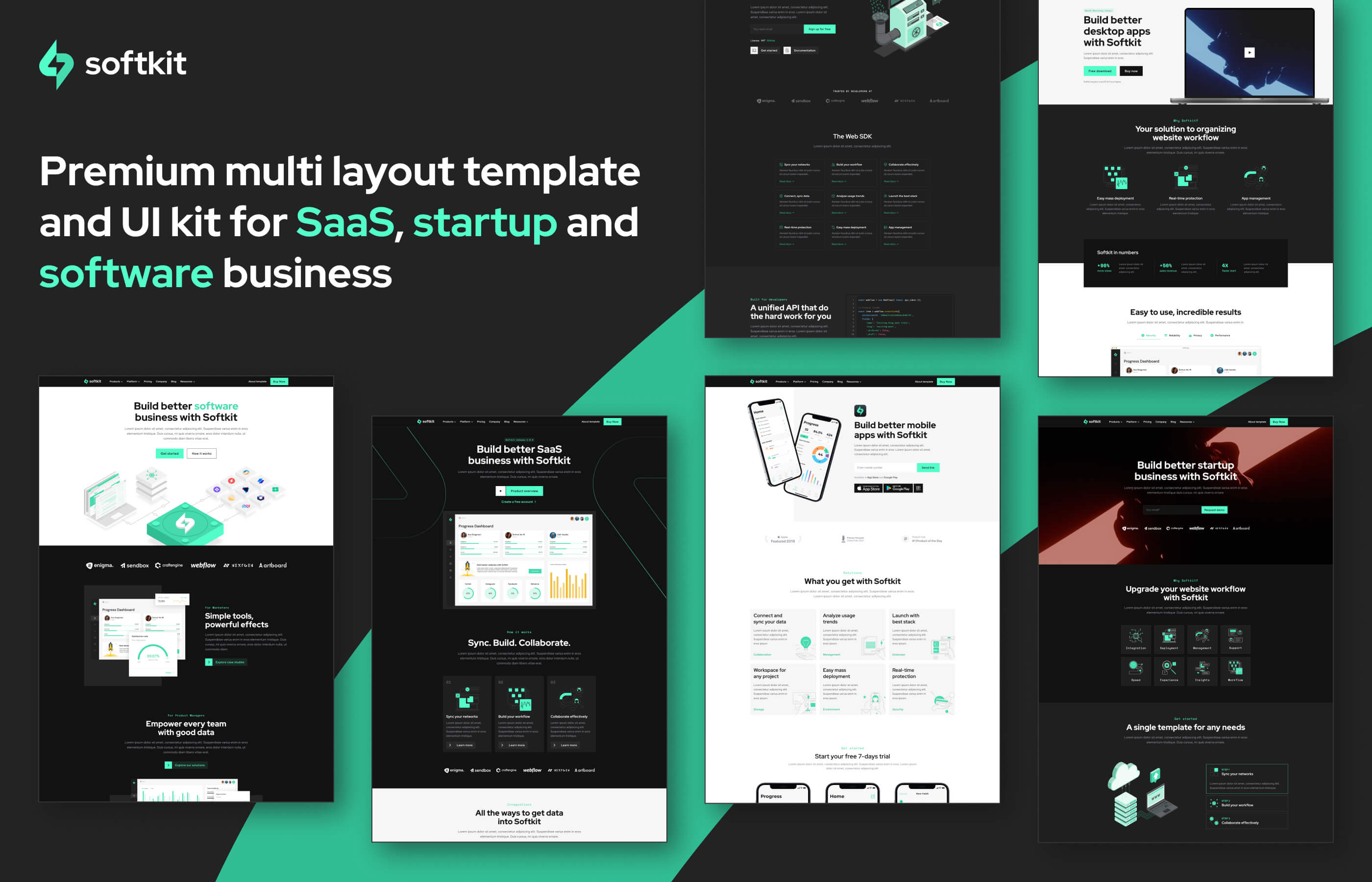 Mobile app | Softkit - Webflow HTML website template