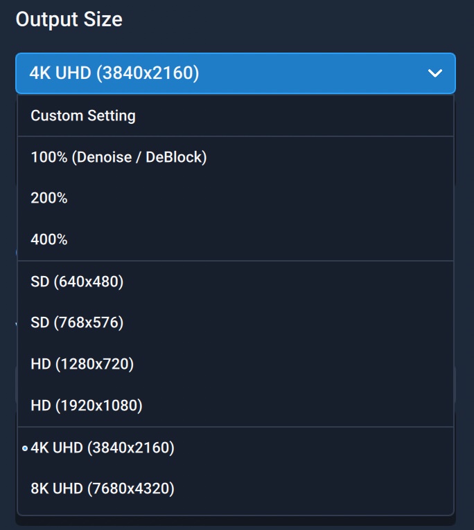 How to make videos HD and 4K