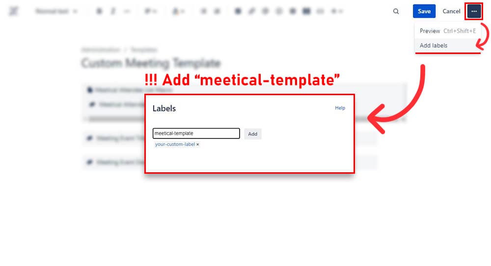 Create Your Own Confluence Templates and use them with Meetical