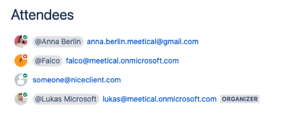 Track attendees and generate a participant list