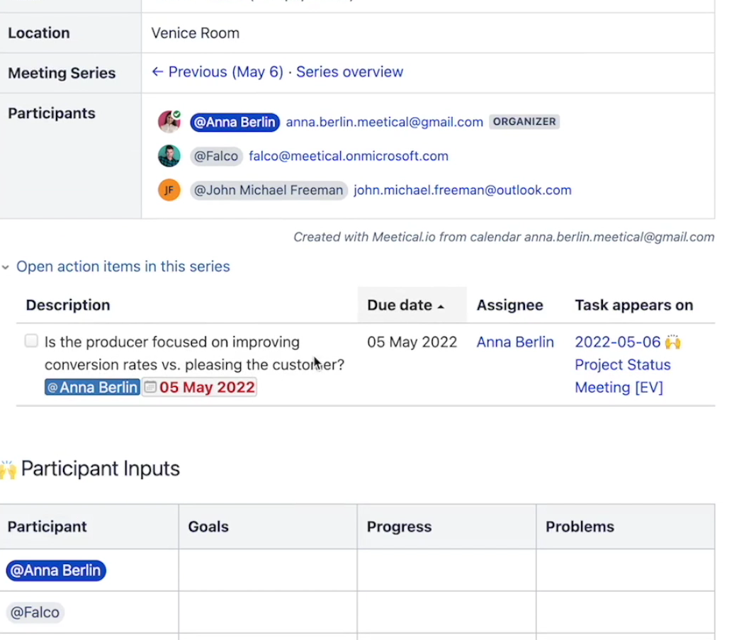 7 Confluence Best Practices for more productive Meetings