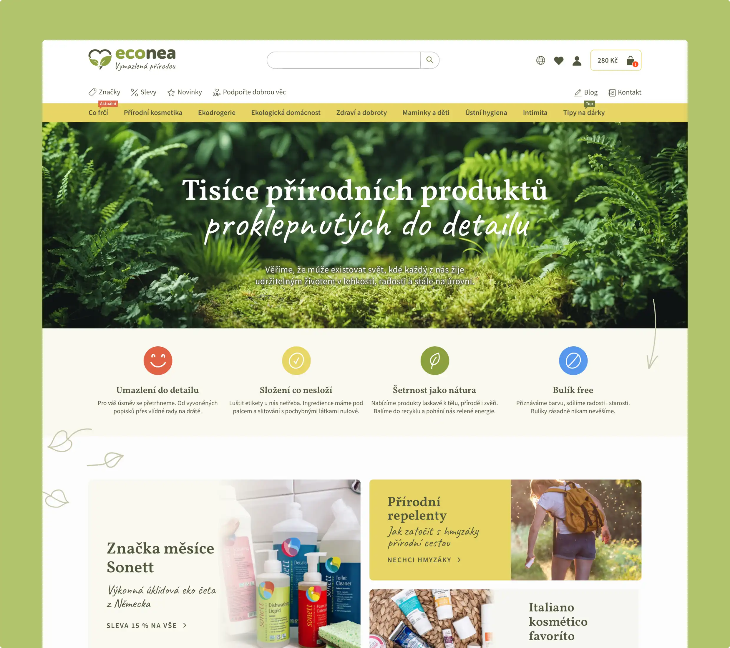 Reference a case study Shopify projektu Econea od Digismoothie