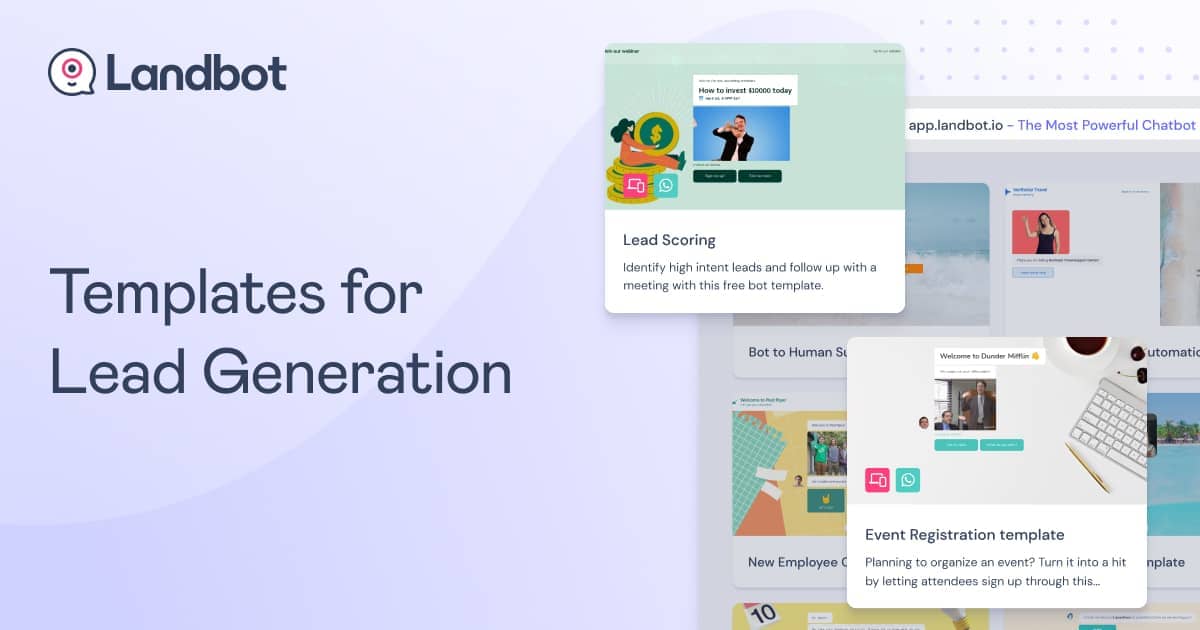 Lead Generation Templates [Free Chatbot Designs] | Landbot