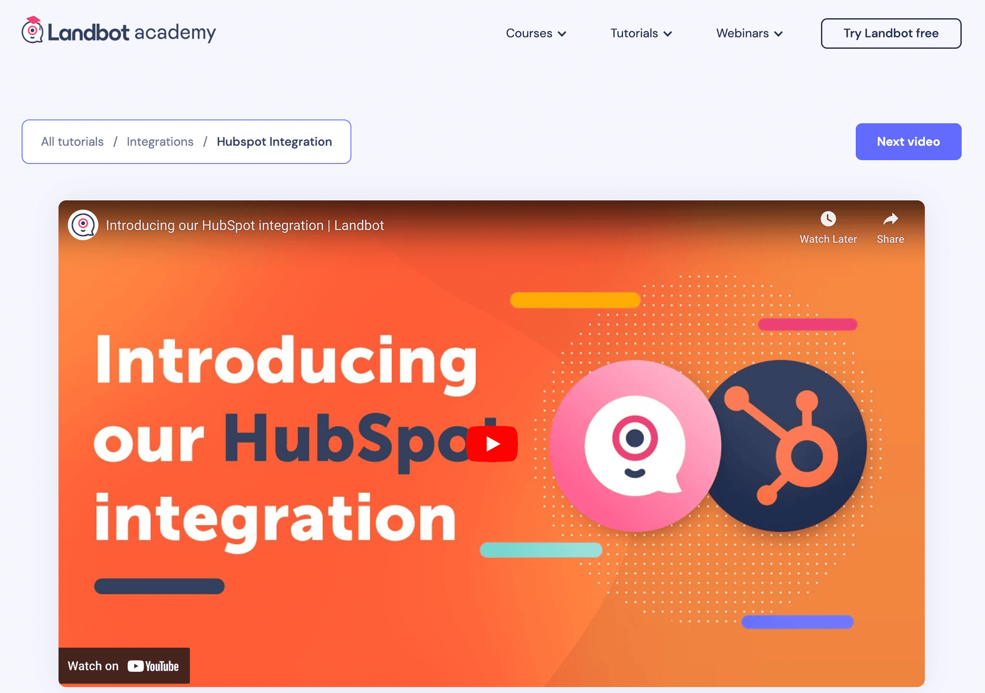 Landbot Academy | Connect Your Chatbots & Apps
