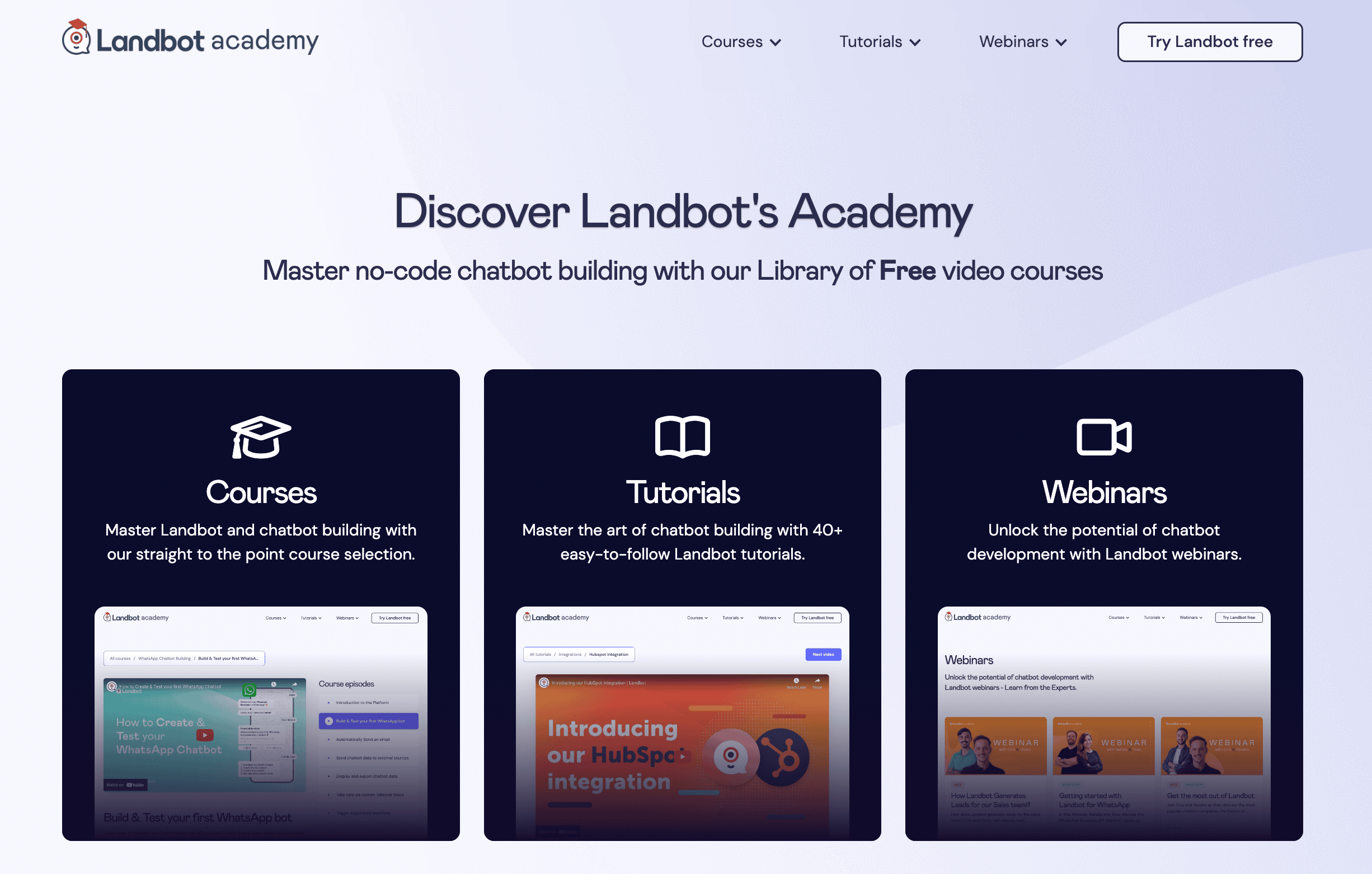 Landbot Academy | Connect Your Chatbots & Apps