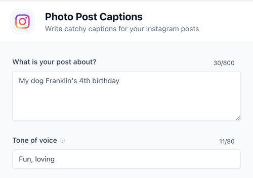 Instagram Caption Generator: Powered by AI