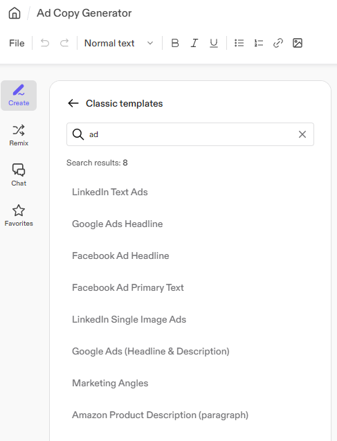 Ad Copy Generator: Powered by AI