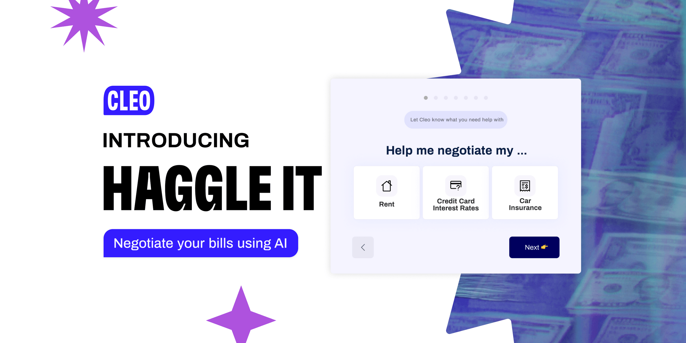 Introducing ‘Haggle It’: Cleo’s AI Negotiation Tool | Cleo