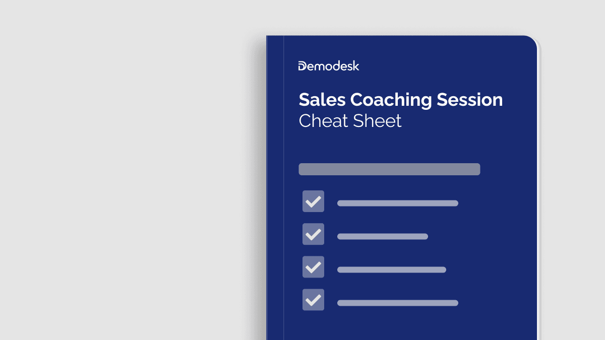 Sales Coaching Session Cheat Sheet