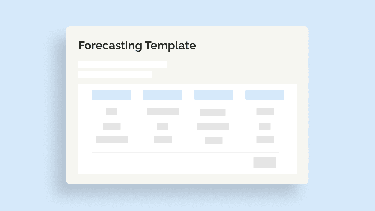 Sales Forecasting Template