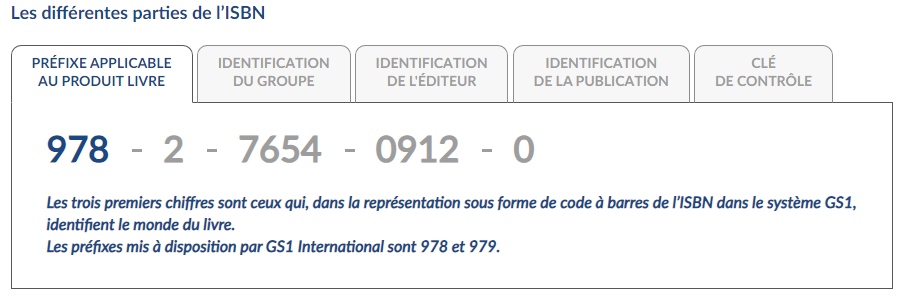 Qu'est-ce que l'ISBN