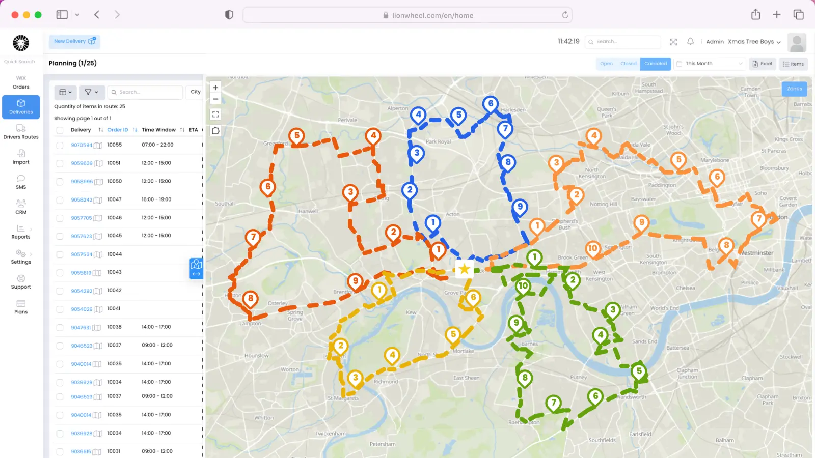 Routing AI - LionWheel Deliveries App