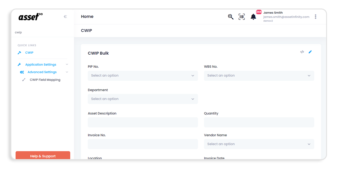 CWIP - Capital Work in Progress