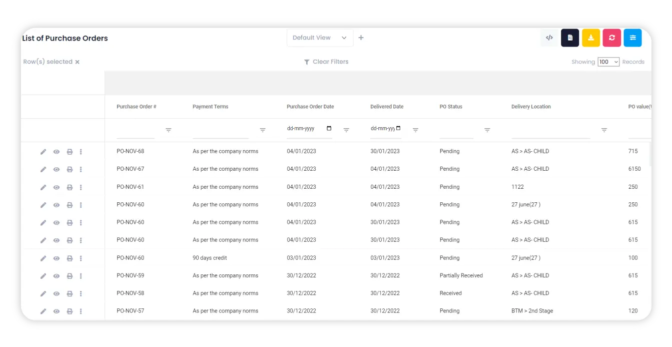 Purchase Order Software Solutions by Asset Infinity