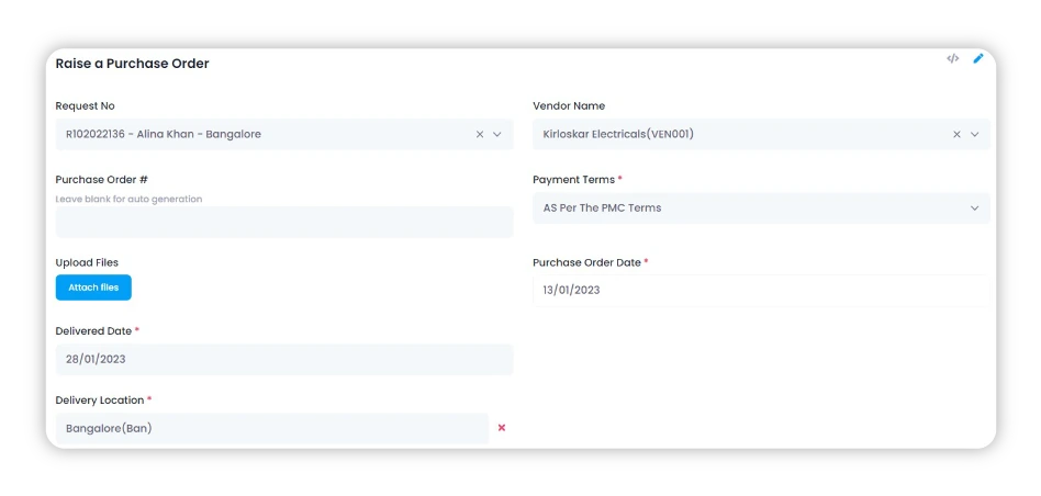 Purchase Requisition Software | Purchase Requisition Tool