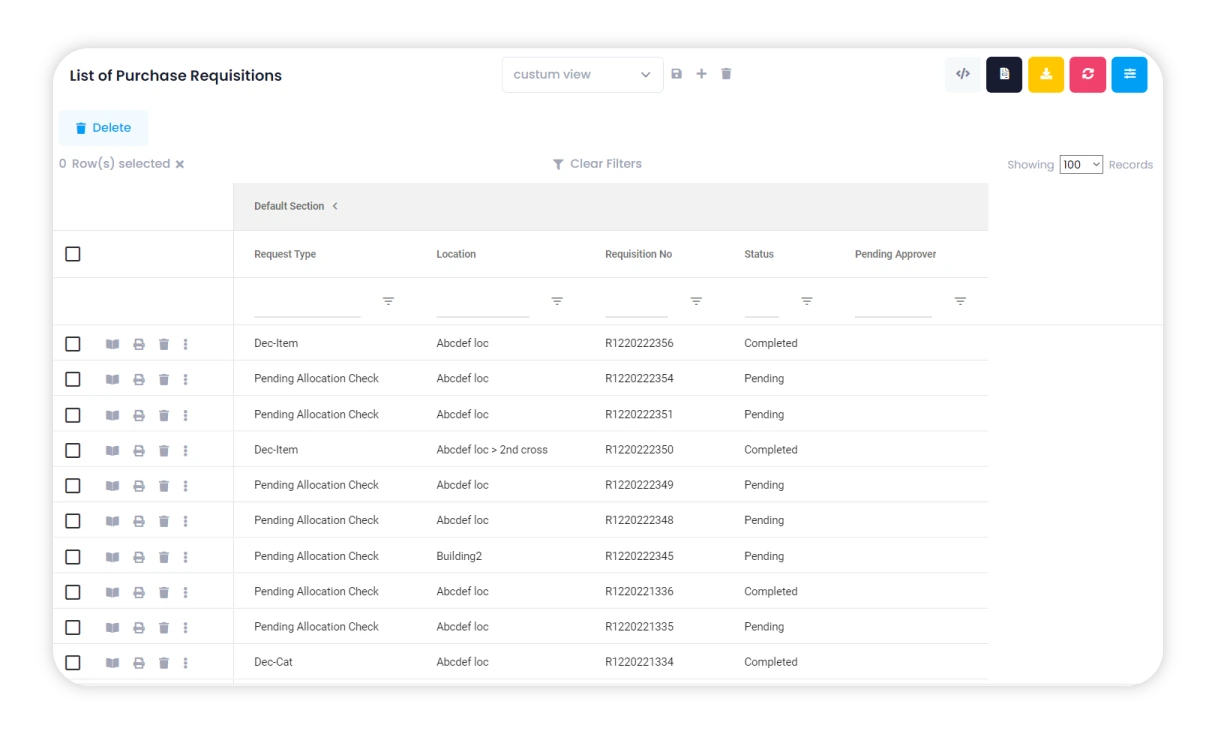 Purchase Requisition Software | Purchase Requisition Tool