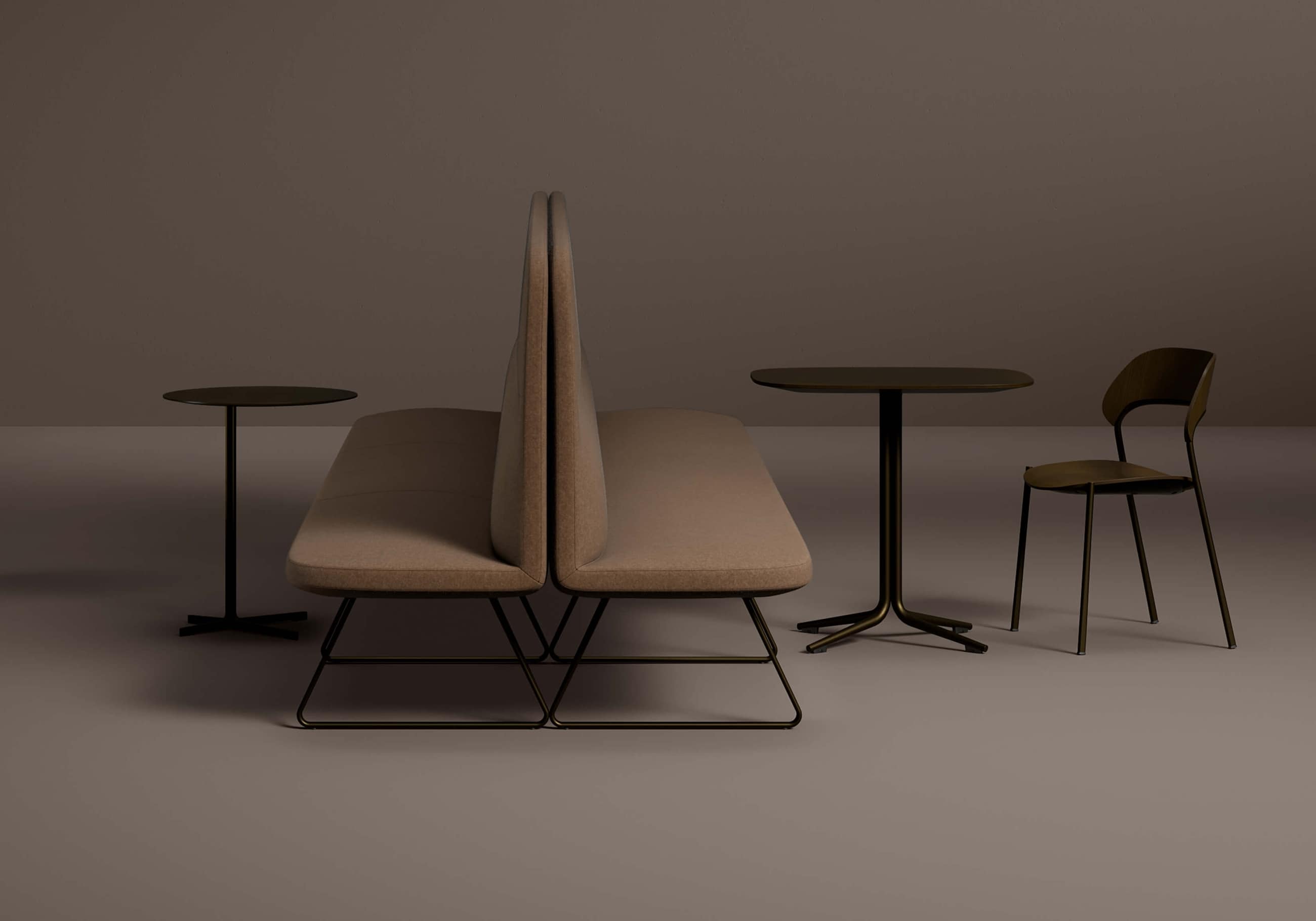 Cantina Freestanding Bench | Davis Furniture