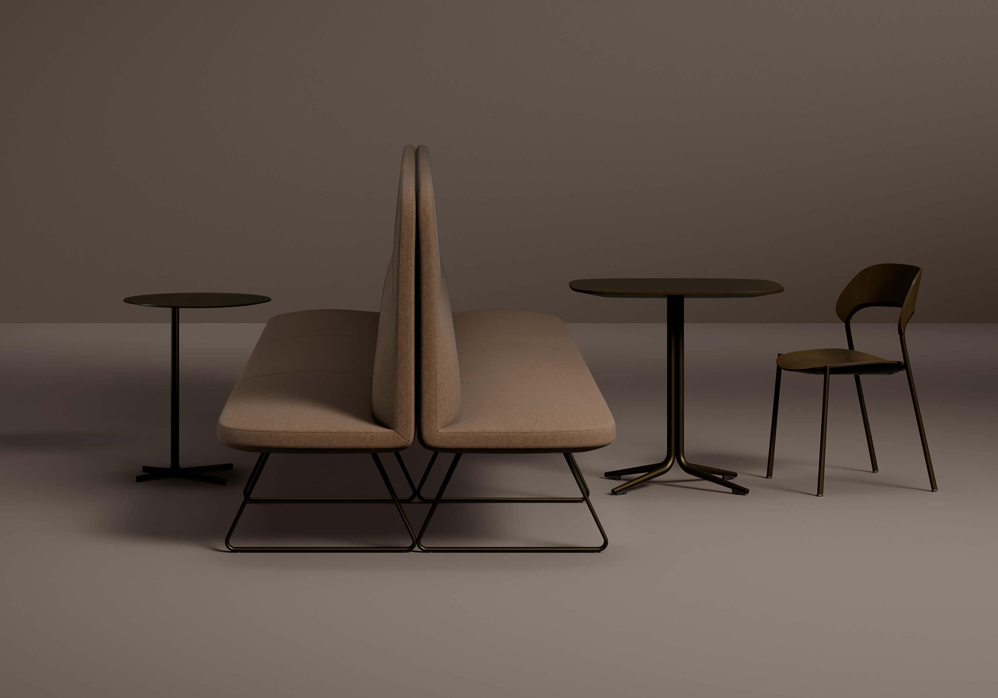 Cantina Freestanding Bench | Davis Furniture