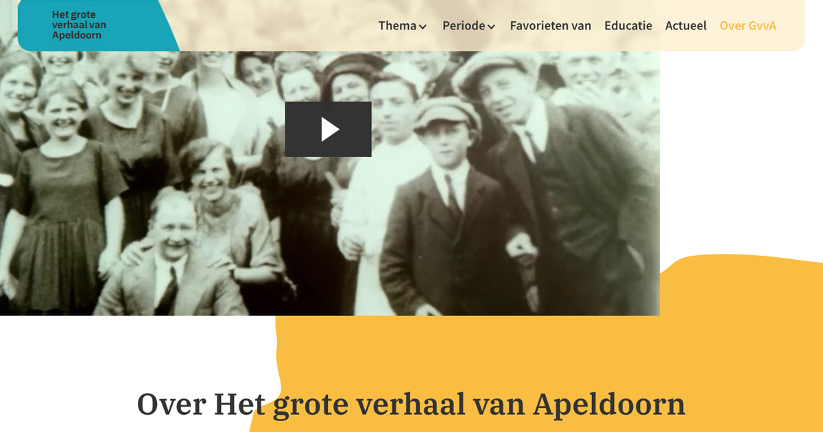Het grote verhaal van Apeldoorn - Over Het grote verhaal