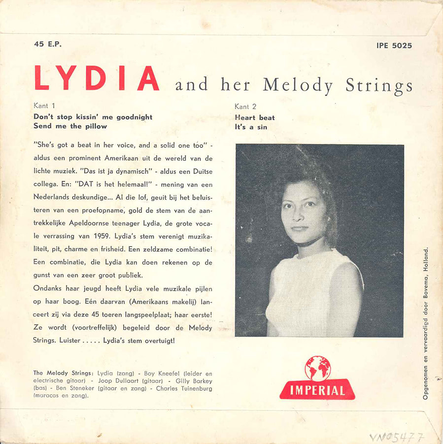 Lydia eerste tieneridool van Nederland