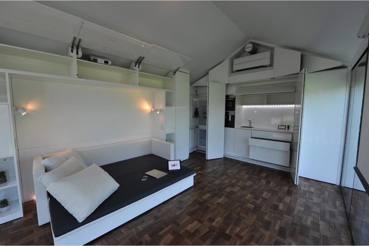 Haus mOne | 400 sf | 1 Bedroom, 1 Bathroom, Kitchen