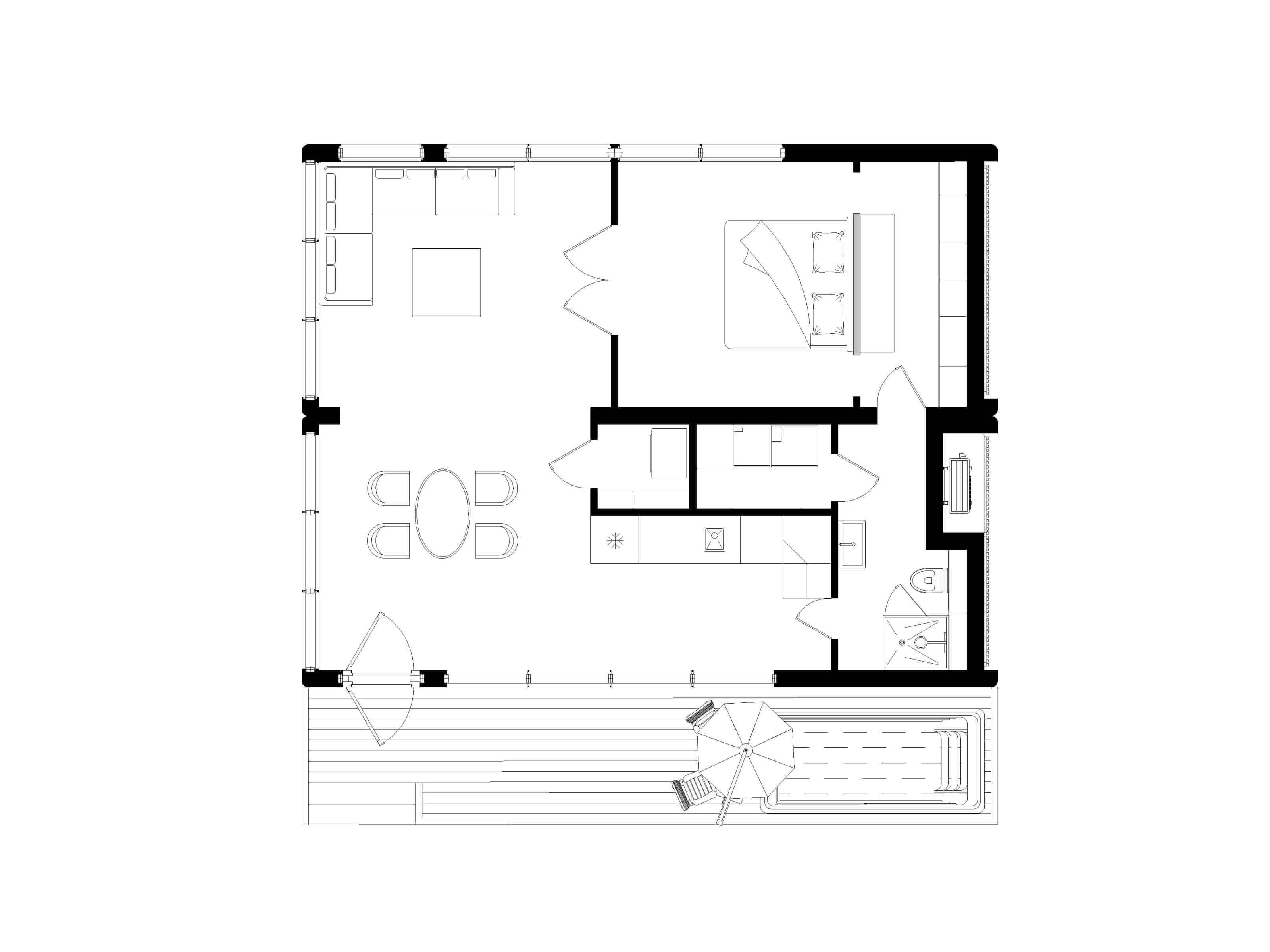 Haus mTwo | 800 sf | 2 Bedroom, 1 Bathroom, Kitchen