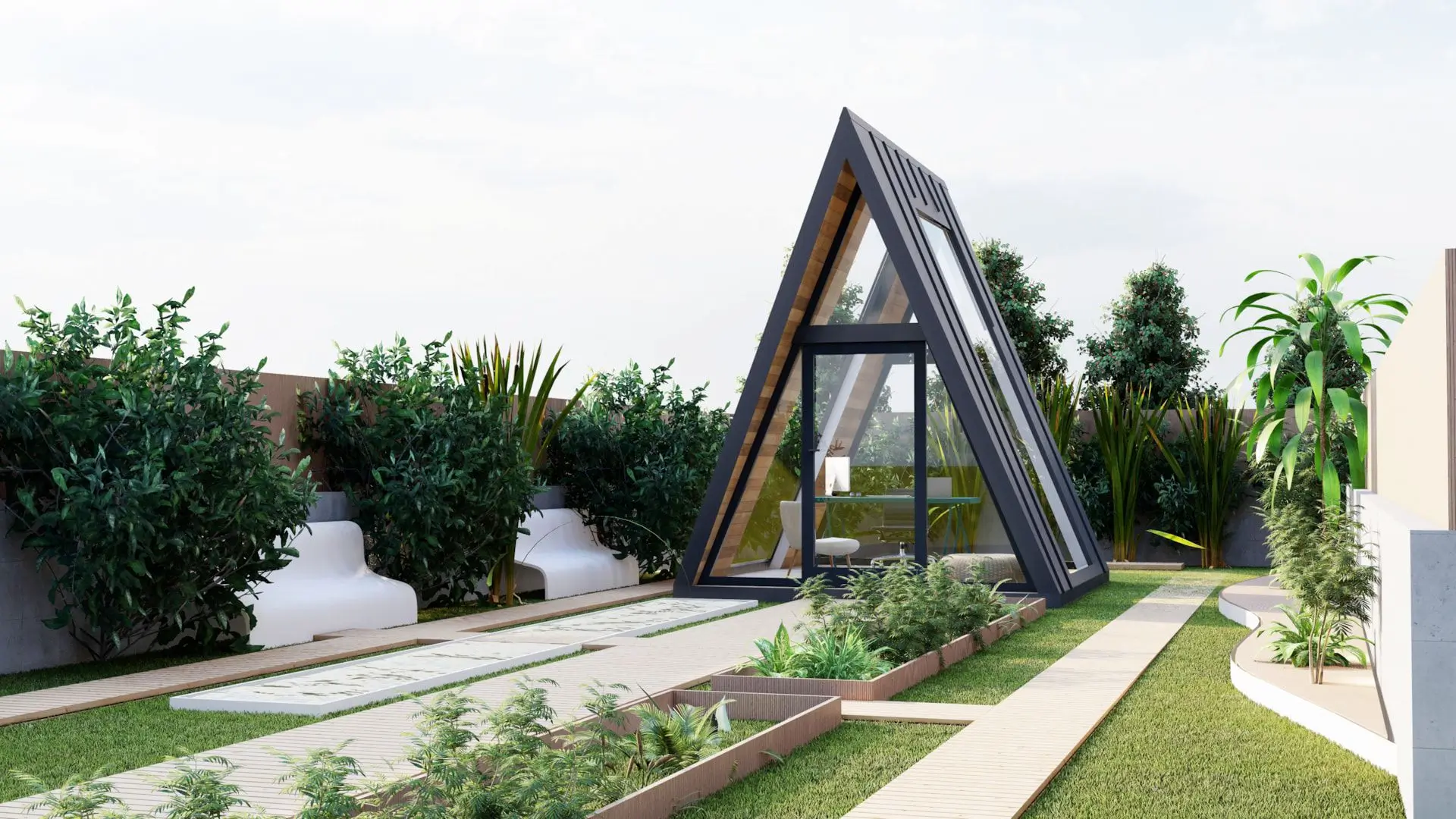 A-frame 120 ADU | Dwellito ADU Plans