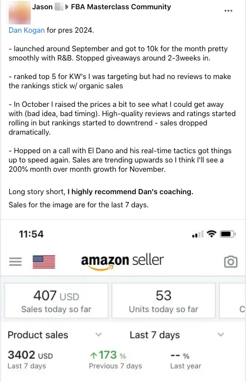 FBA Masterclass: Three Program Packages